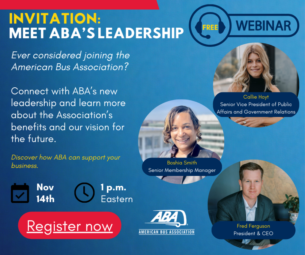 Invitation to Meet ABA Leadership | American Bus Association